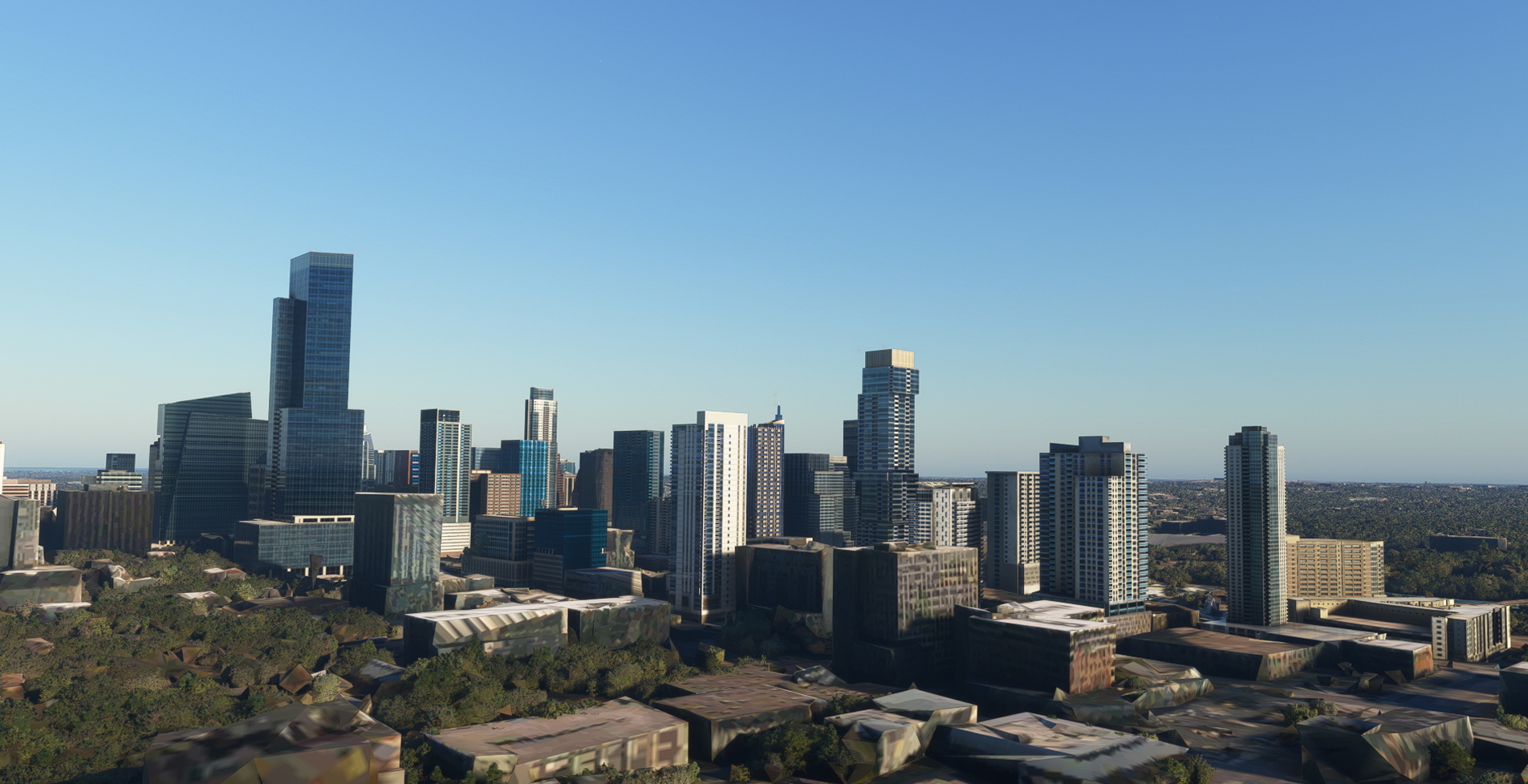 SamScene3D - Austin Modern City for Microsoft Flight Simulator | MSFS