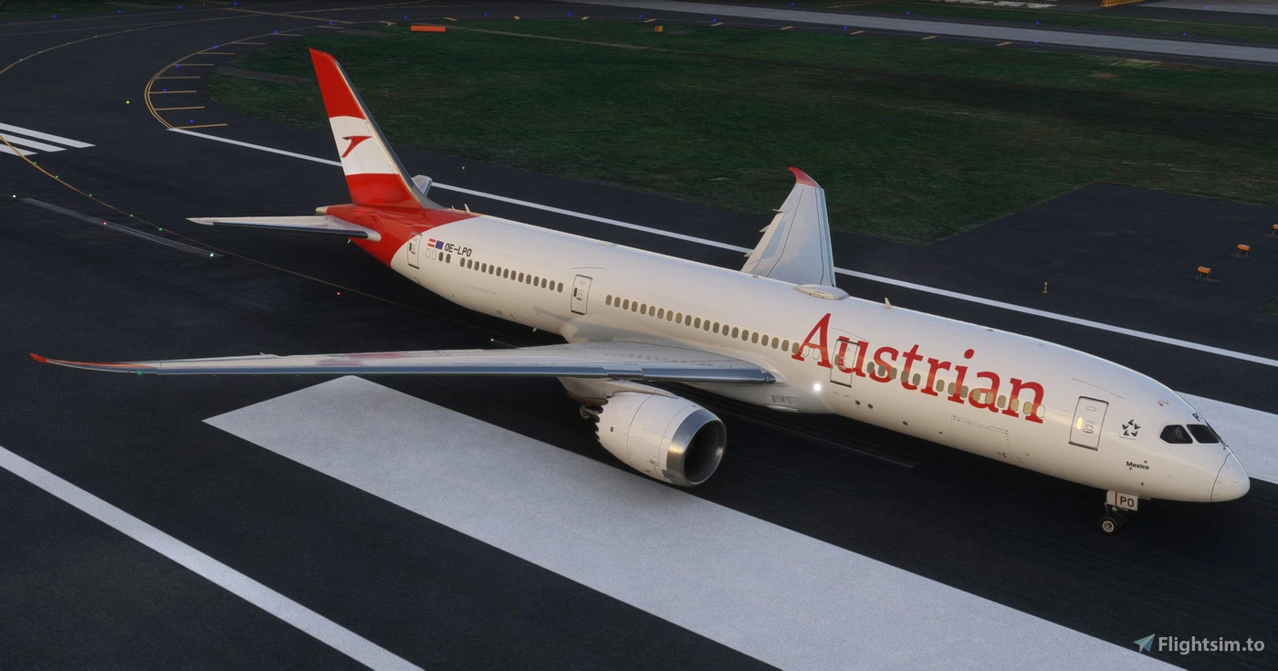 Austrian Airlines "2018 livery" Horizon Simulations 787-9 GE for ...