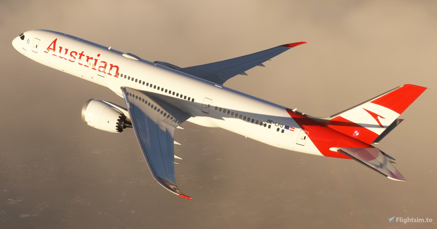 Austrian Airlines "2018 livery" Horizon Simulations 787-9 GE for ...