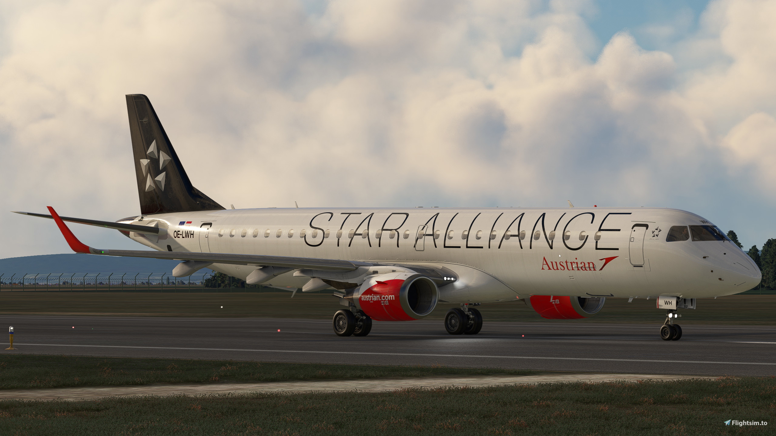 Austrian Airlines (Star Alliance) | OE-LWH | FSS E195 | w/ Cabin ...