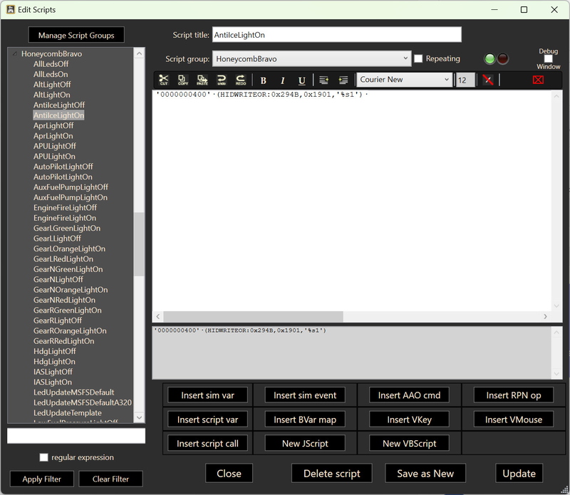 AxisAndOhs Scripts for the Honeycomb Bravo LEDs for Microsoft Flight ...