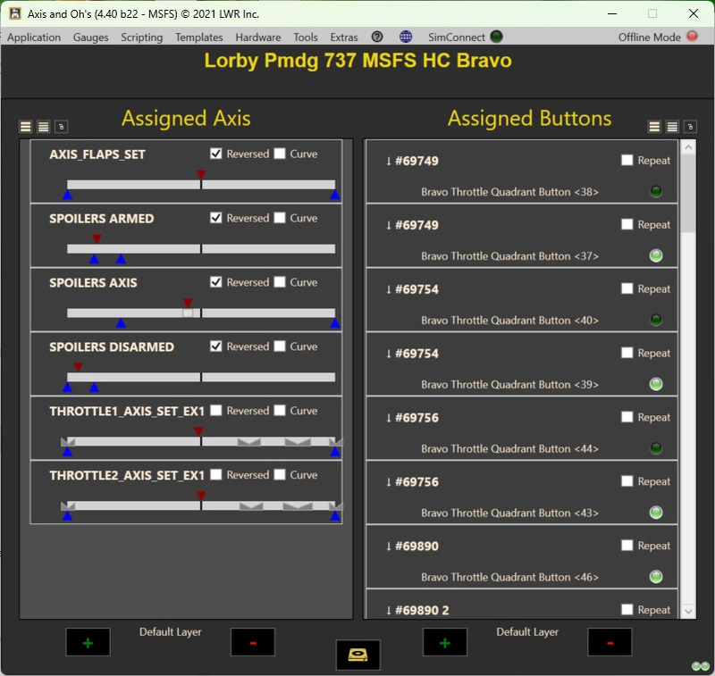 AxisAndOhs Templates for HoneyComb Bravo TQ for Microsoft Flight ...