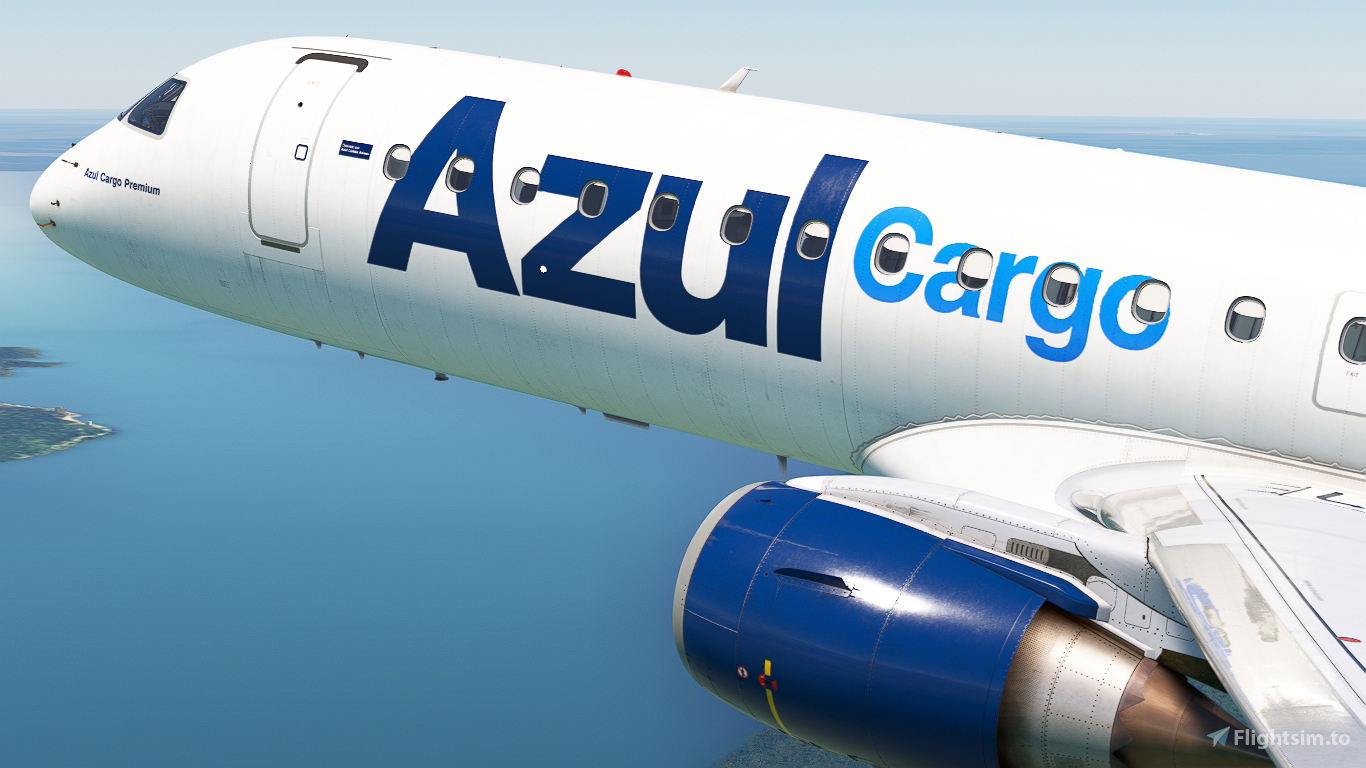 Azul Cargo PR-AXW Embraer 195 for Microsoft Flight Simulator | MSFS
