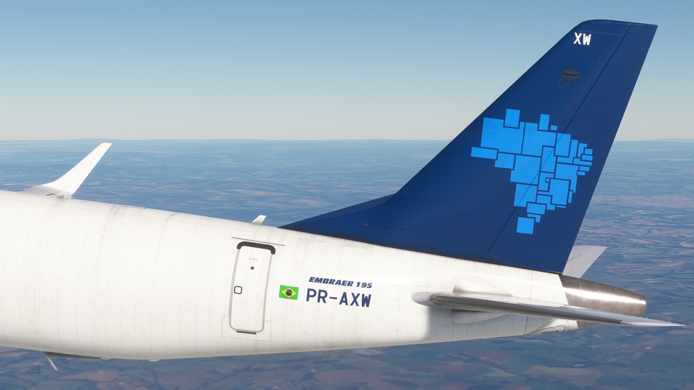 Azul Cargo PR-AXW Embraer 195F for Microsoft Flight Simulator | MSFS