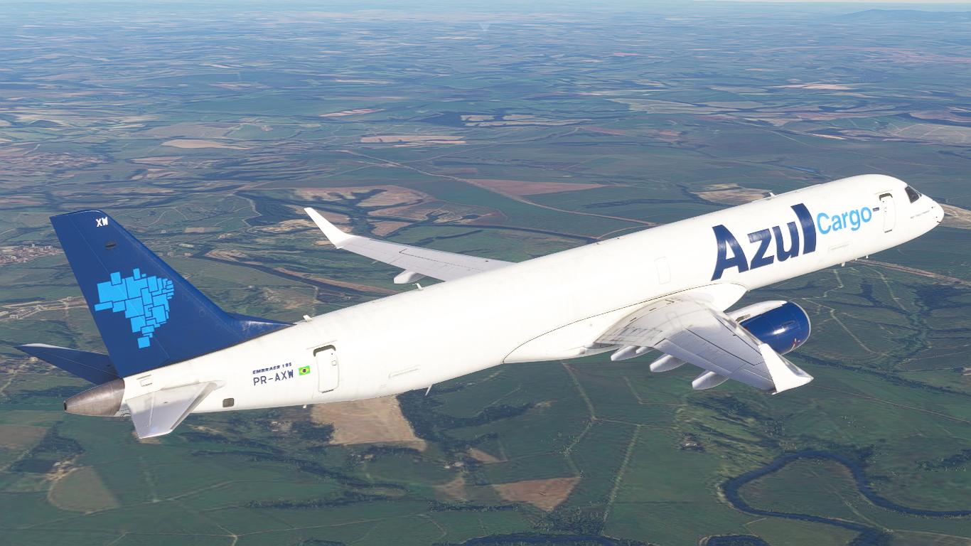 Azul Cargo PR-AXW Embraer 195F for Microsoft Flight Simulator | MSFS