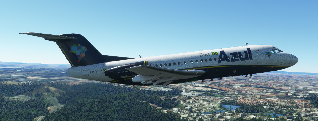 AZUL F28-4000 (FICTIONAL) for Microsoft Flight Simulator | MSFS