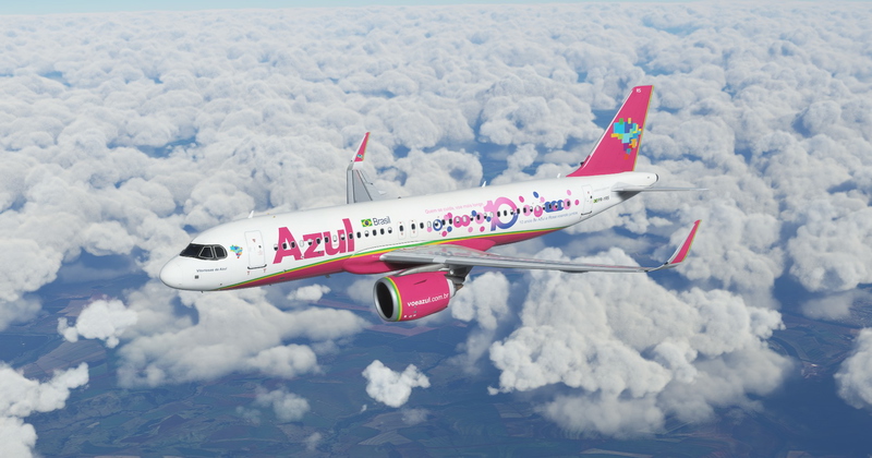 Azul Linhas Aéreas - PR-YRS (Outubro Rosa/10 Anos) iniBuilds A320neo for Microsoft Flight ...
