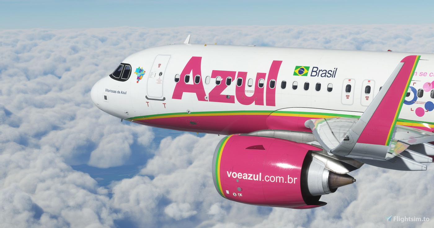 Azul Linhas Aéreas - PR-YRS (Outubro Rosa/10 Anos) iniBuilds A320neo for Microsoft Flight ...