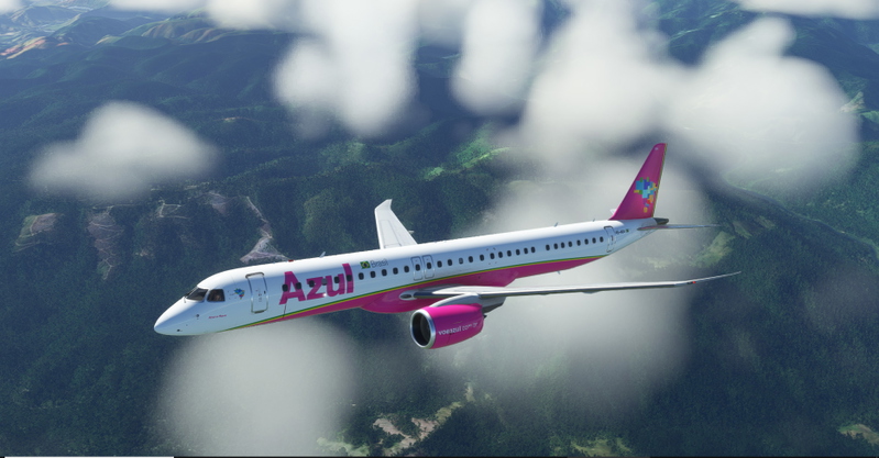 Azul (Pink| PS-AEA | VirtualCol E195-E2 | 8K for Microsoft Flight ...