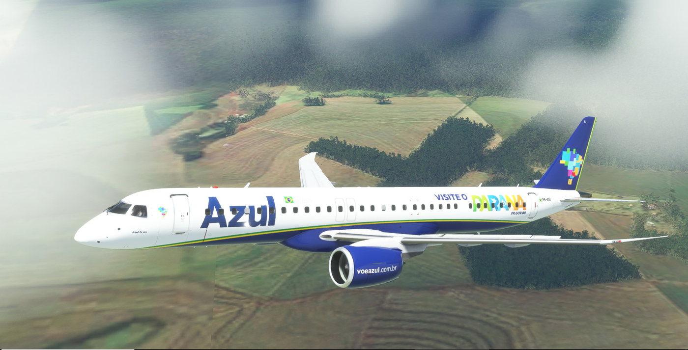 Azul (Visit Paraná) | PS-AEI | VirtualCol E195-E2 | 8K for Microsoft ...