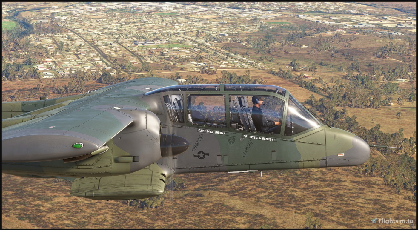 Azurploy Bronco OV-10A 27th TASS George AFB. USAF Euro 1 Paint. for ...