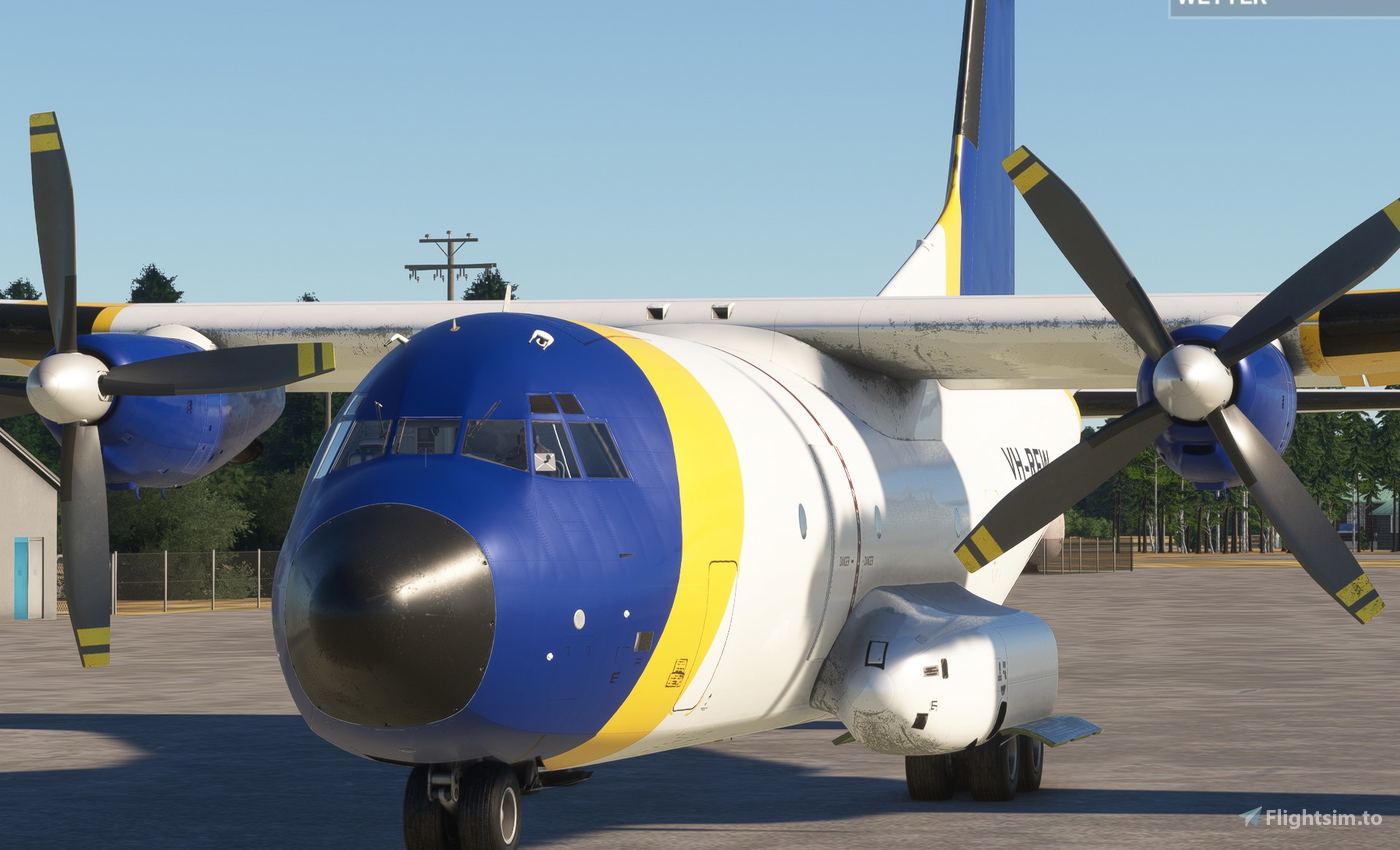 Azurpoly C-160 Australian Transall VH-RFW Firefighter as requested for Microsoft Flight ...