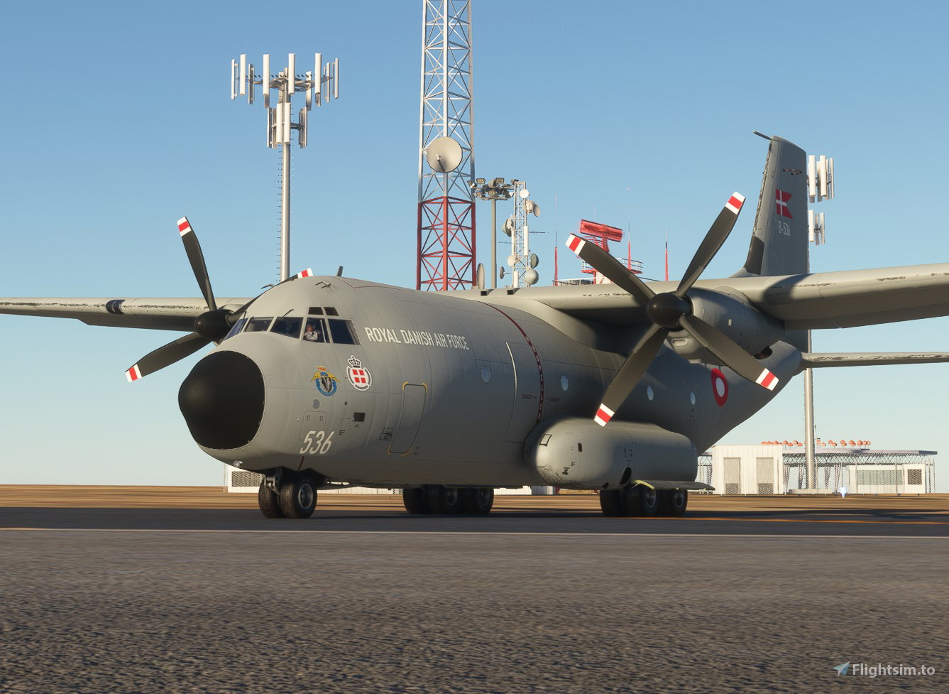 Azurpoly C-160 Transall – Royal Danish Air Force pour Microsoft Flight Simulator | MSFS