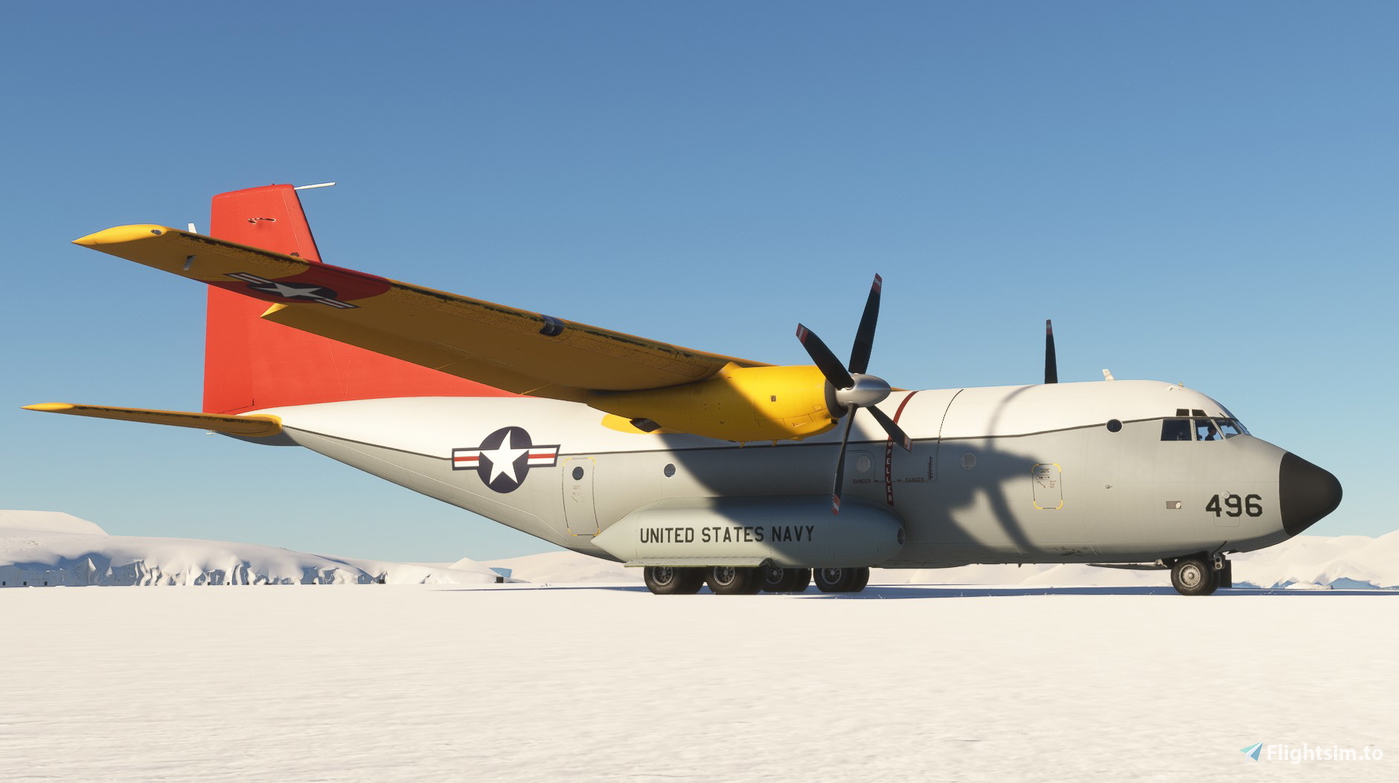 Azurpoly C-160 Transall US NAVY 0496 (SAR Livery) para Microsoft Flight ...