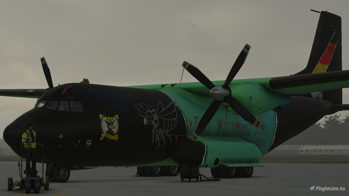 AzurPoly C-160 Transall World Tour with fuel probe for Microsoft Flight ...