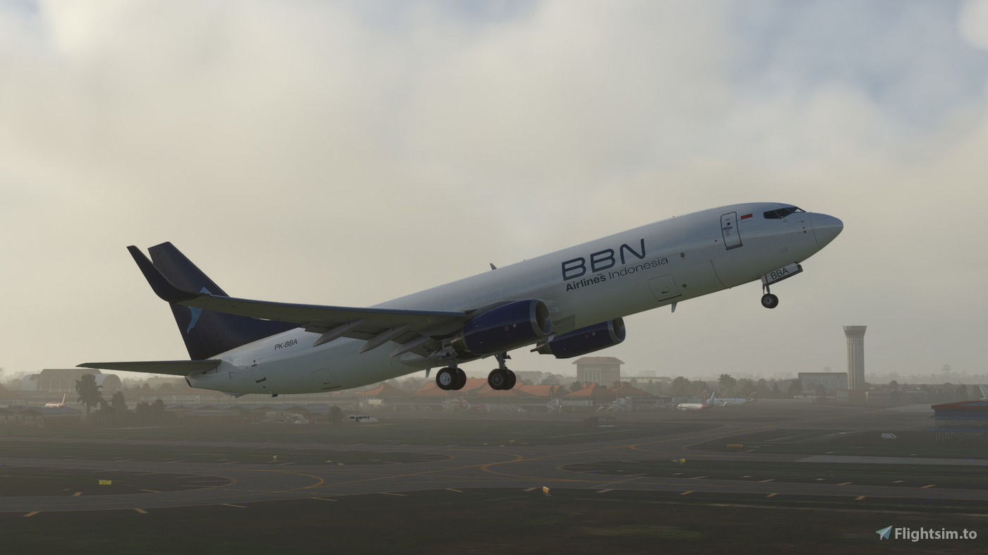 B737-800BCF BBN Airlines Indonesia PK-BBA (Blue Bird Nordic) for ...