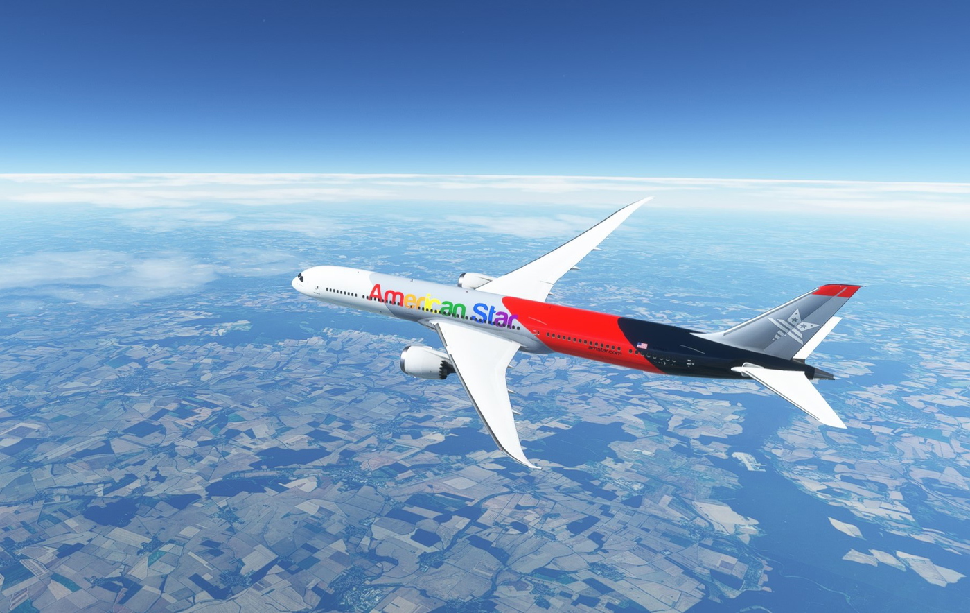 B787-10 "American -Pride- Star" New York Branch [Fictional] for ...