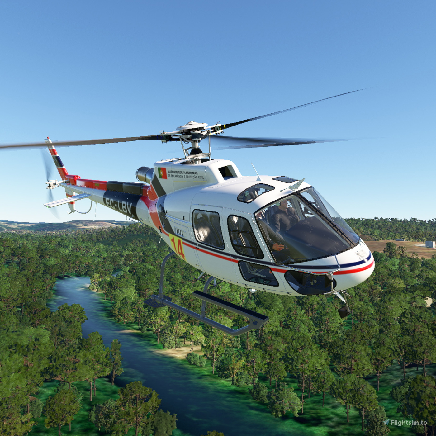 Babcock MCS Portugal Livery | EC-LBV pour Microsoft Flight Simulator | MSFS