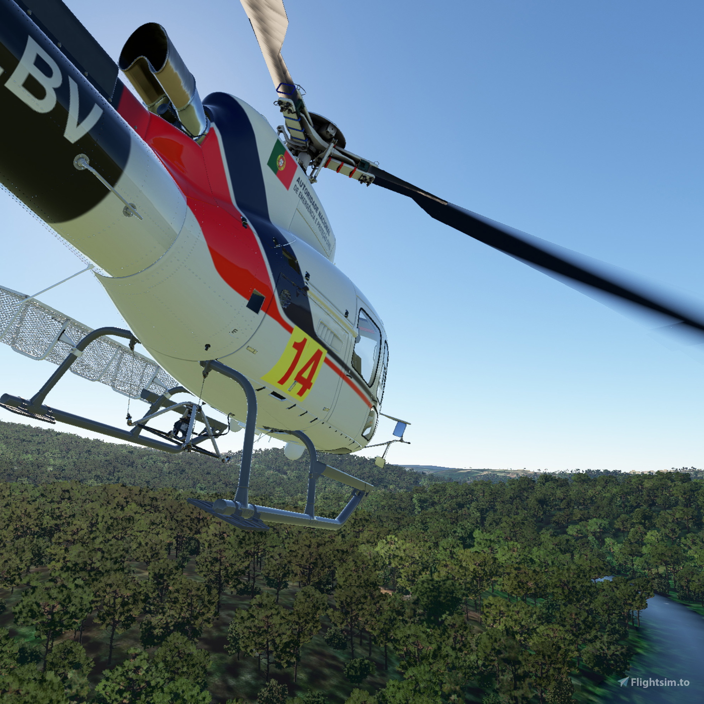 Babcock MCS Portugal Livery | EC-LBV for Microsoft Flight Simulator | MSFS