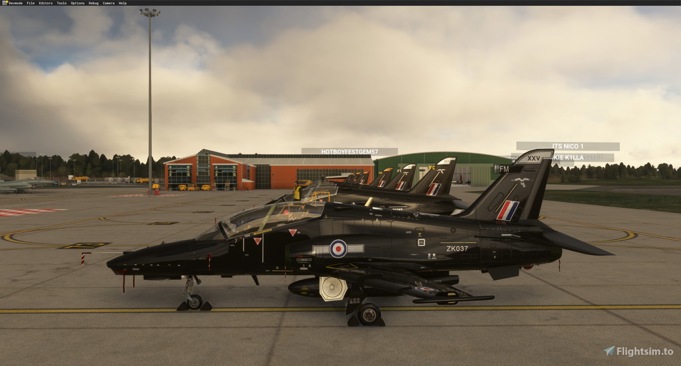 BAE Hawk T.2 RAF 25 Sqn livery pack for Microsoft Flight Simulator | MSFS