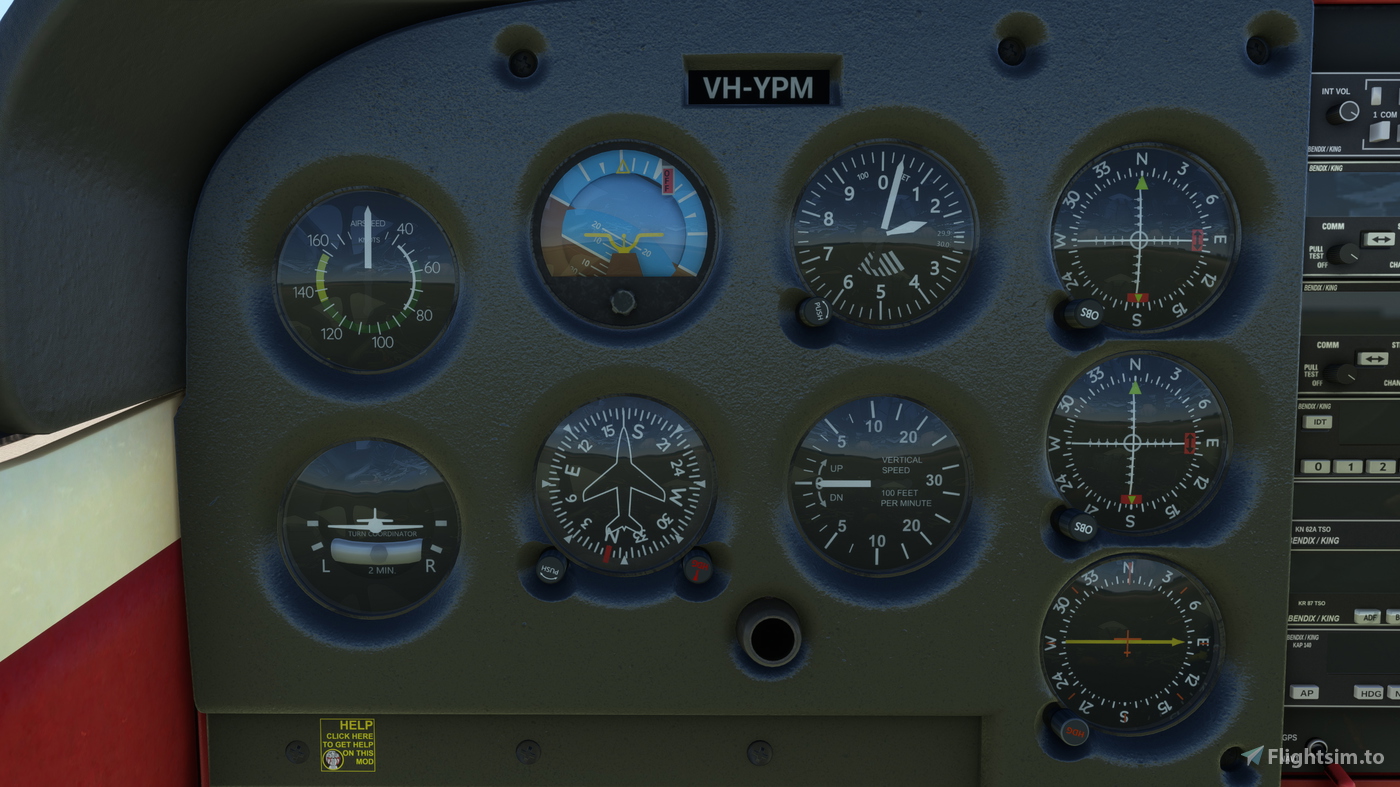 Bagolu FR172 Reims Rocket + C172 Tail Dragger - Instrument Mod for ...