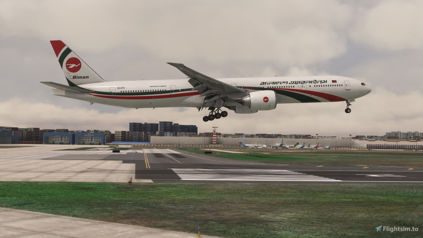 Bangladesh Airlines B77W S2-AFO livery for PMDG 777-300ER (Factory ...