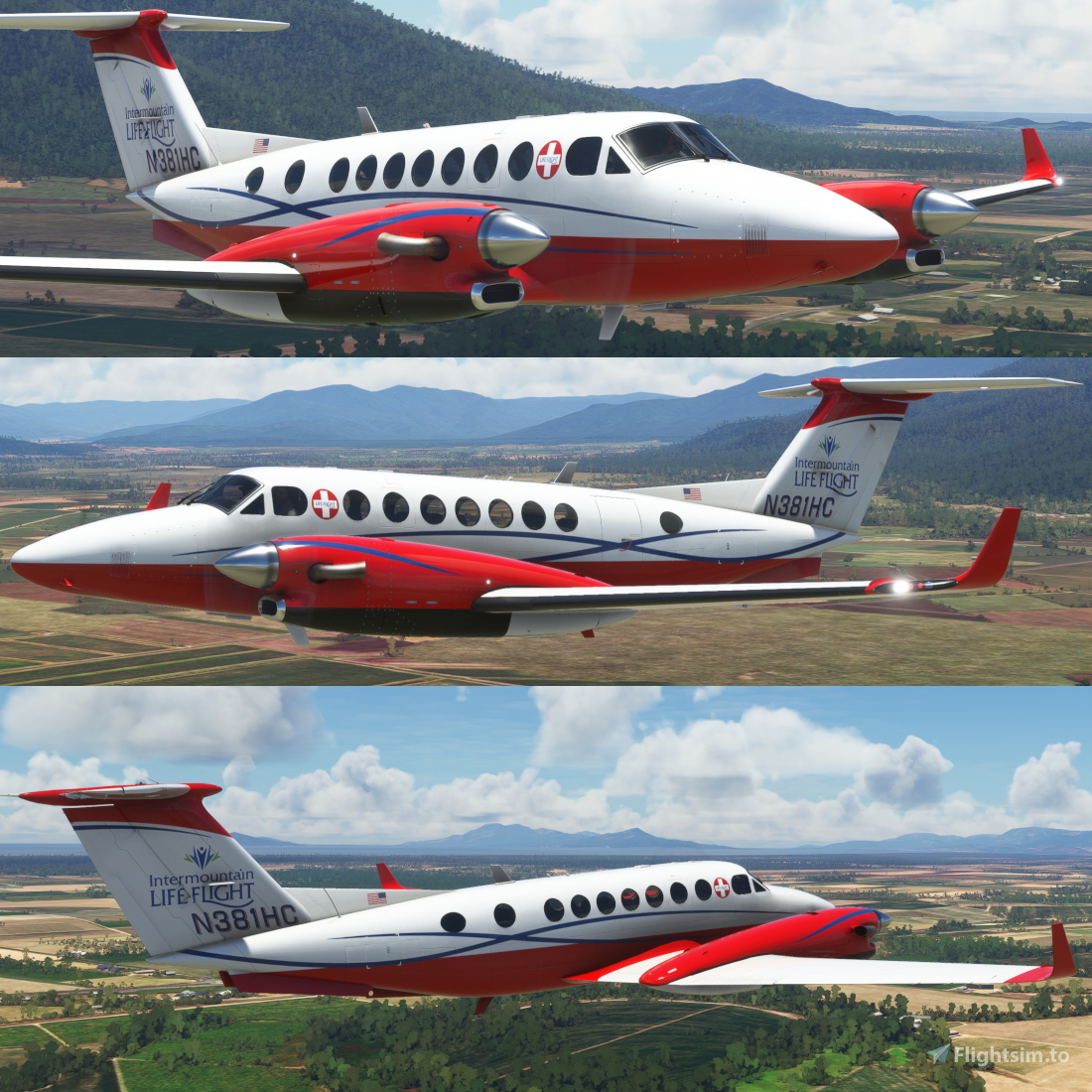 Beechcraft King Air 350 Intermountain Life Flight for Microsoft Flight ...