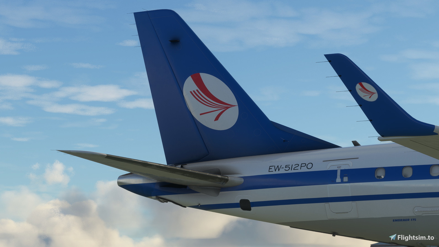 Belavia (Old Colours) | E175 | EW-512PO | FlightSim Studio for ...