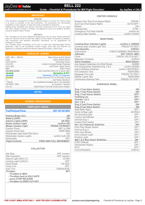 FBW A32NX/A320 (incl. FS2Crew) - Guide - Checklists & Procedures for ...