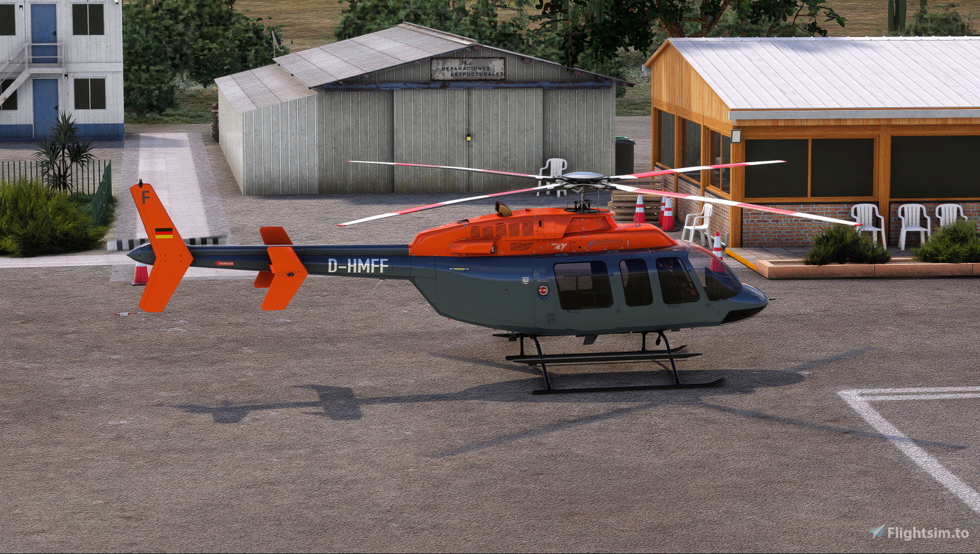 Bell 407 - D-HMFF - 4K for Microsoft Flight Simulator | MSFS