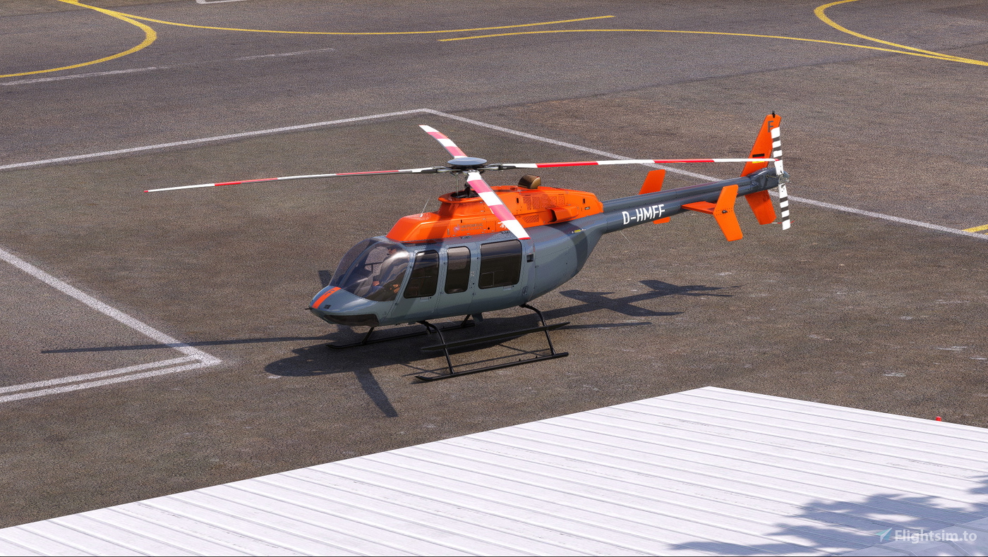 Bell 407 - D-HMFF - 4K für Microsoft Flight Simulator | MSFS