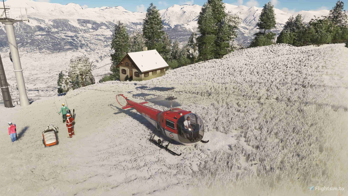 Bell 47J Rettungsflugwacht for Microsoft Flight Simulator | MSFS