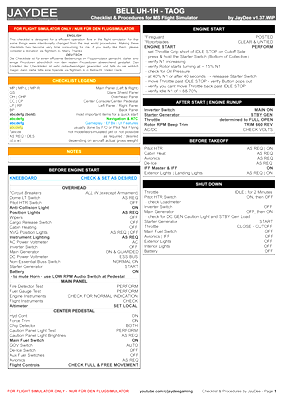 Pilatus PC-12 - Checklist & Procedures for Microsoft Flight Simulator | MSFS