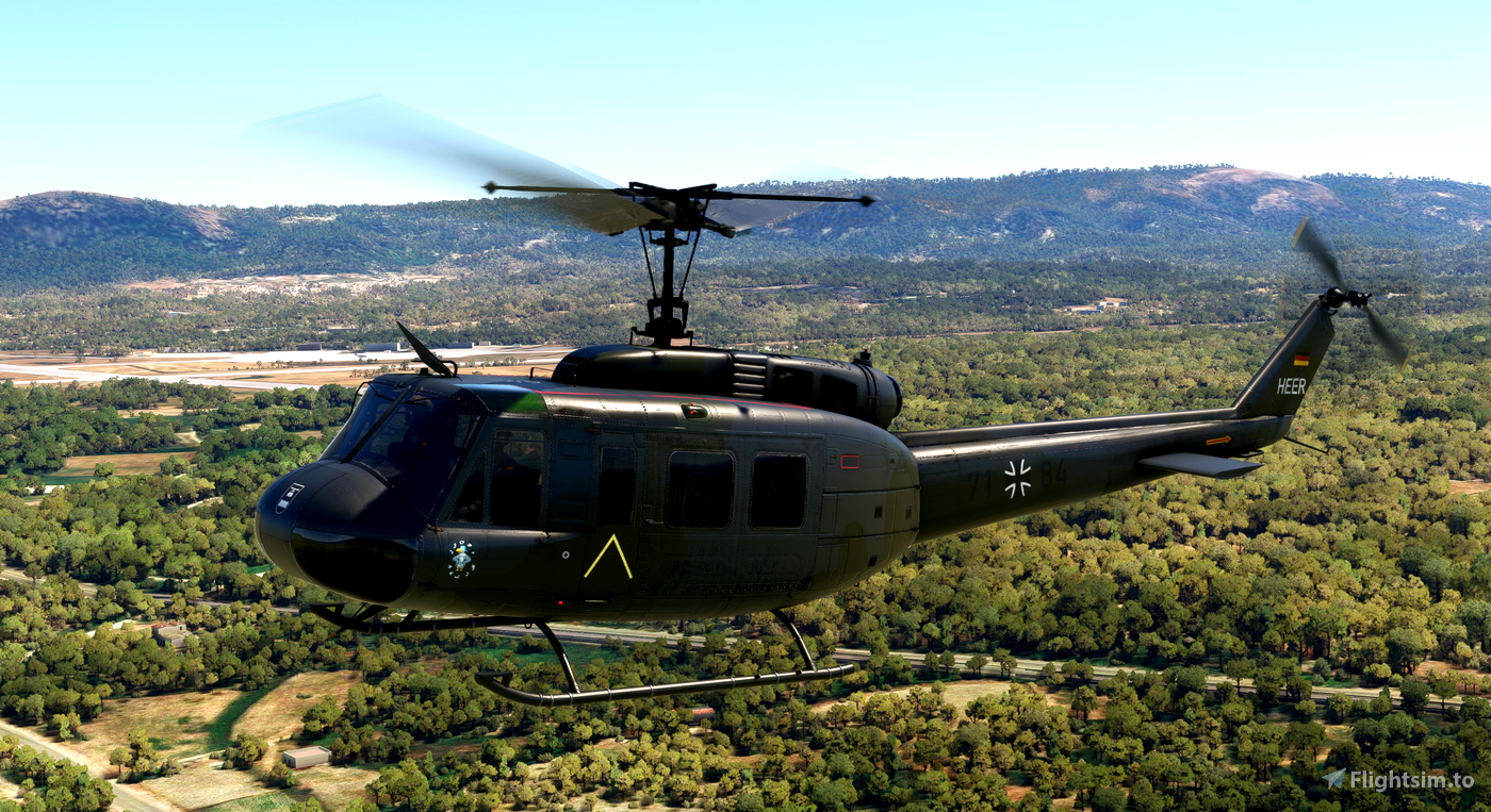 Bell UH-1D THRgt10 GAF 71+84 for Microsoft Flight Simulator | MSFS