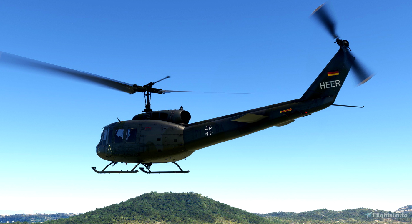 Bell UH-1D THRgt10 GAF 71+84 for Microsoft Flight Simulator | MSFS