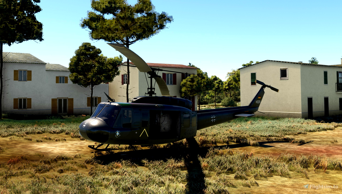 Bell UH-1D THRgt10 GAF 71+84 for Microsoft Flight Simulator | MSFS