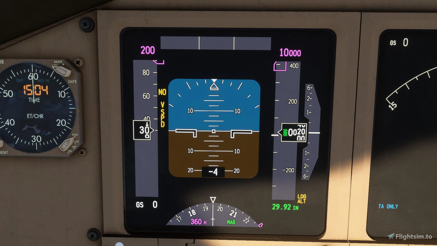 Better PFD & ISFD colors for PMDG 777 for Microsoft Flight Simulator | MSFS