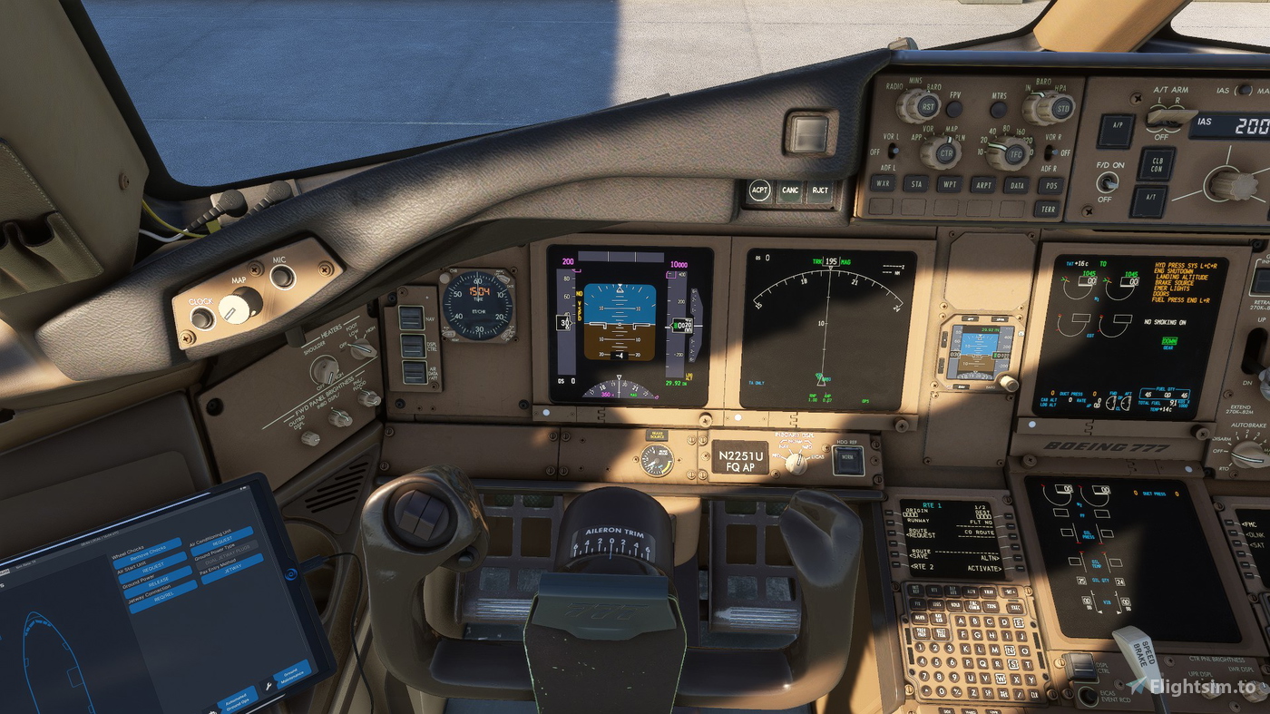 Better PFD & ISFD colors for PMDG 777 for Microsoft Flight Simulator | MSFS