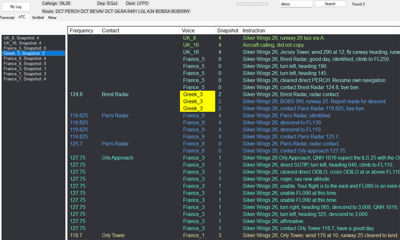 Beyond ATC LOG Scanner 3.75 for Microsoft Flight Simulator | MSFS