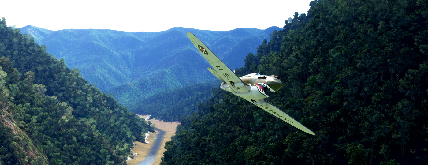 Big Radials P-40B Fictional Livery "Cruel Angel" for Microsoft Flight ...