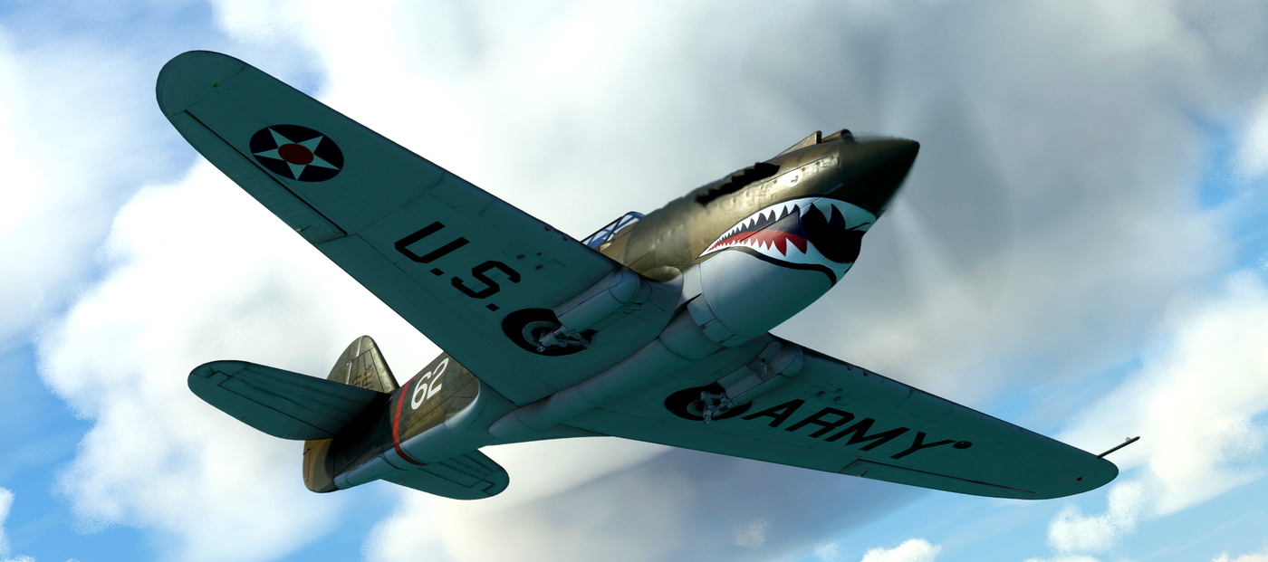 Big Radials P-40B Fictional Livery "Cruel Angel" for Microsoft Flight ...