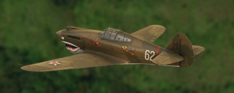 Big Radials P-40B Fictional Livery "The Wisewolf" for Microsoft Flight ...