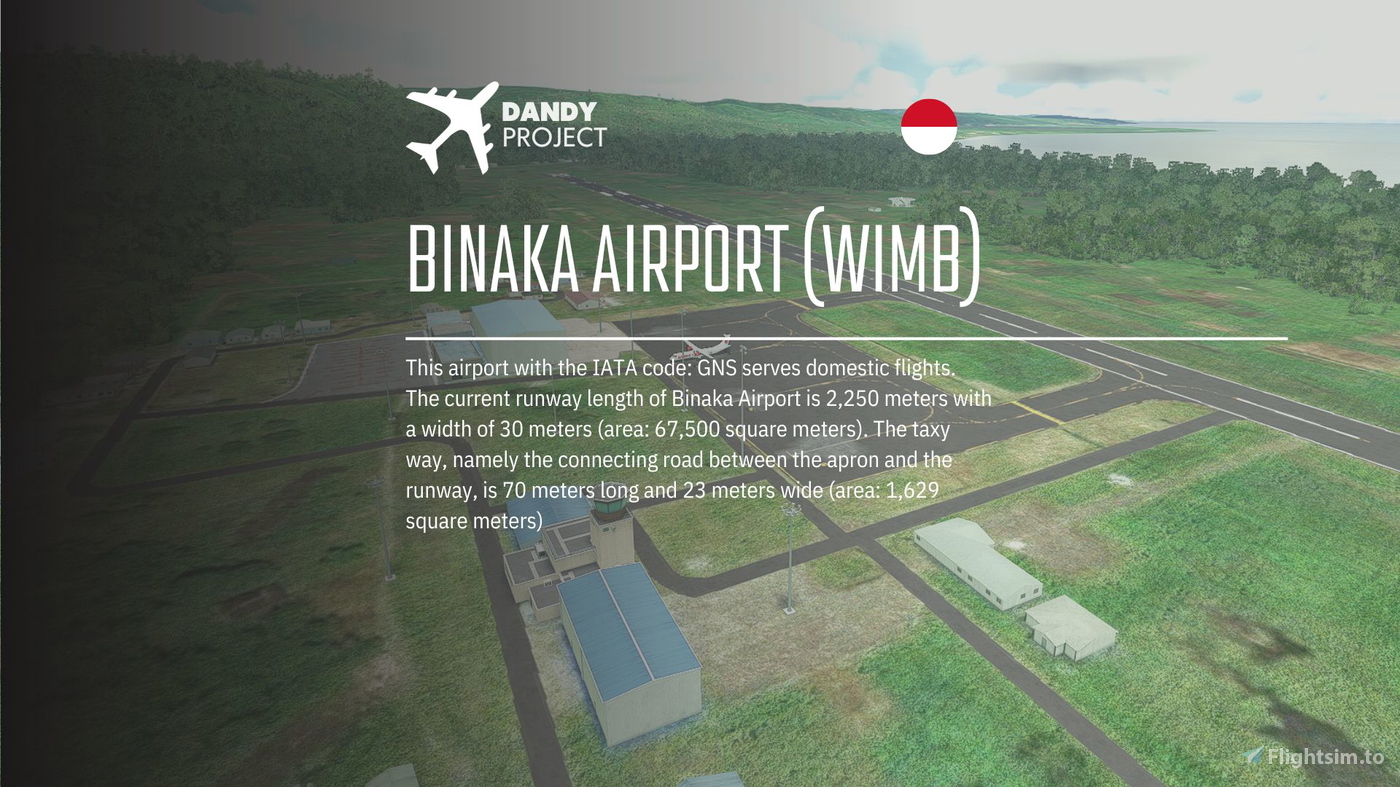 Binaka Airport (WIMB) - Gunungsitoli, Nias for Microsoft Flight ...