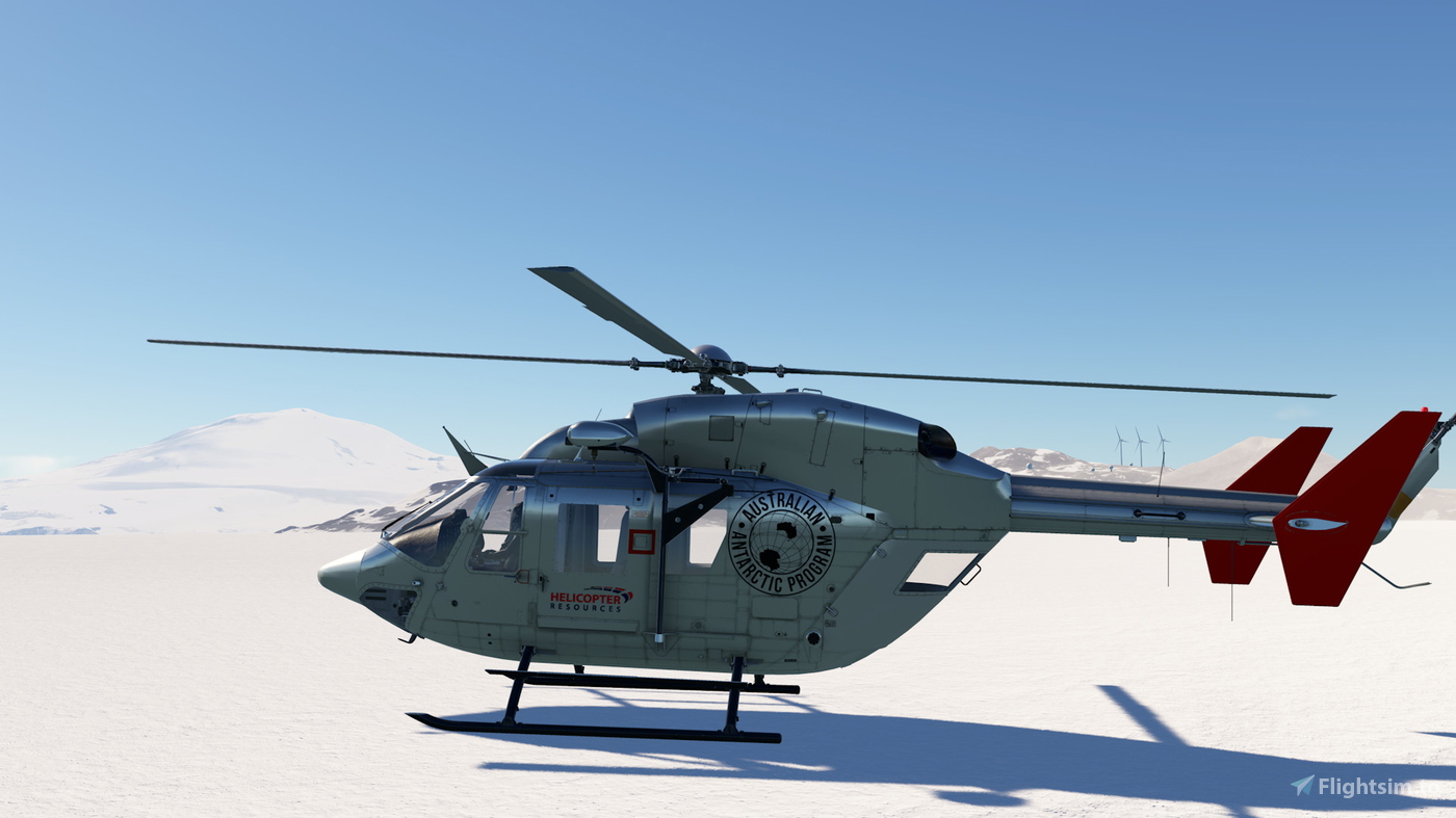 BK-117 Australian Antarctic Program für Microsoft Flight Simulator | MSFS