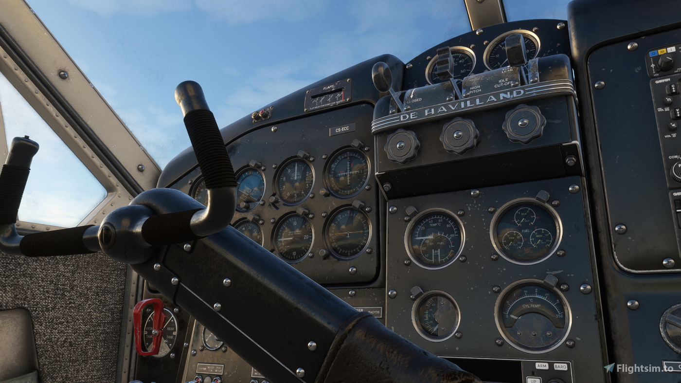 Black Panel/Yoke - De Havilland DHC-2 Beaver for Microsoft Flight ...