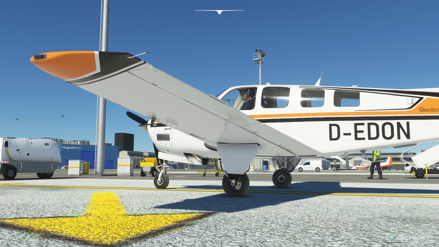 Black Square A36 | D-EDON livery for Microsoft Flight Simulator | MSFS