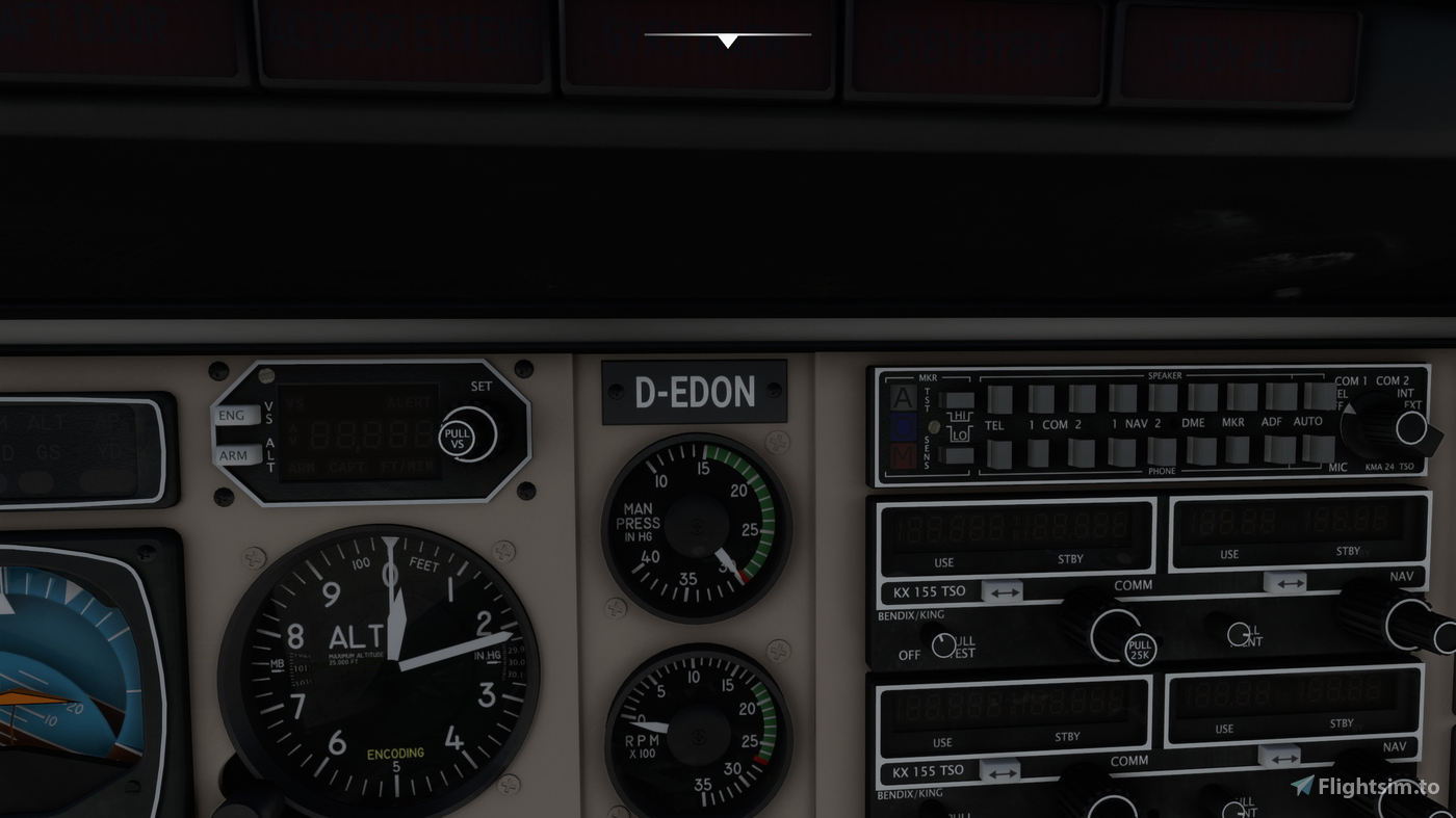 Black Square A36 | D-EDON livery for Microsoft Flight Simulator | MSFS