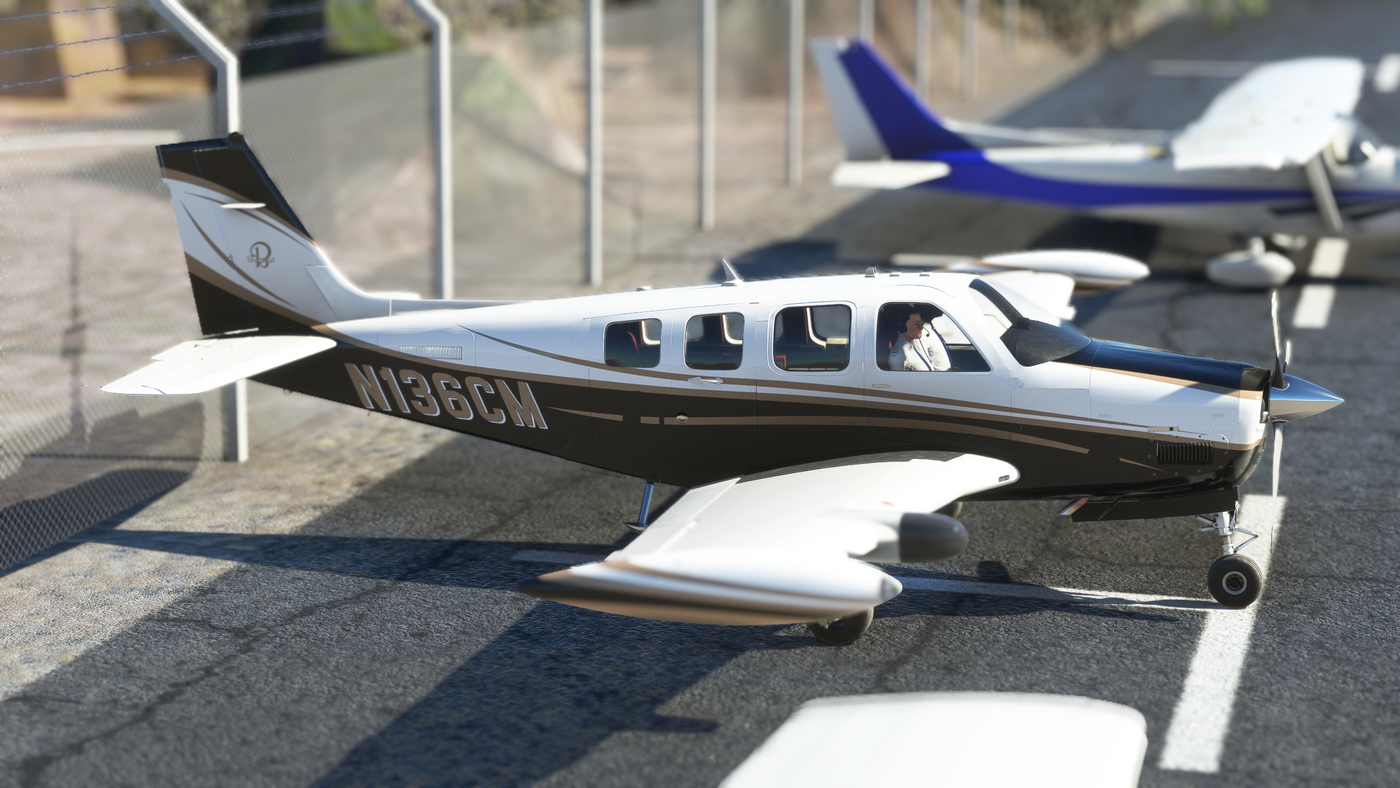 Black Square A36 Turbo Bonanza N136CM for Microsoft Flight Simulator | MSFS