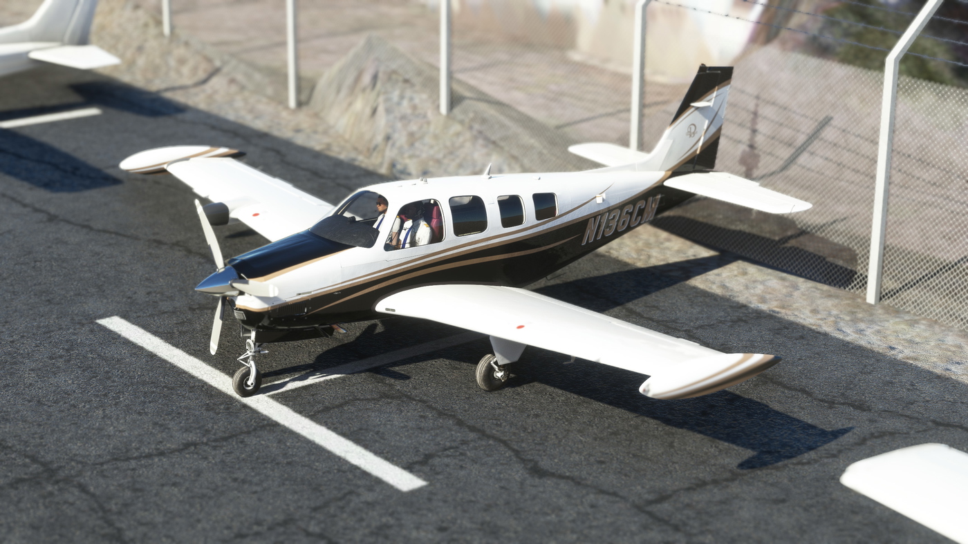 Black Square A36 Turbo Bonanza N136CM for Microsoft Flight Simulator | MSFS