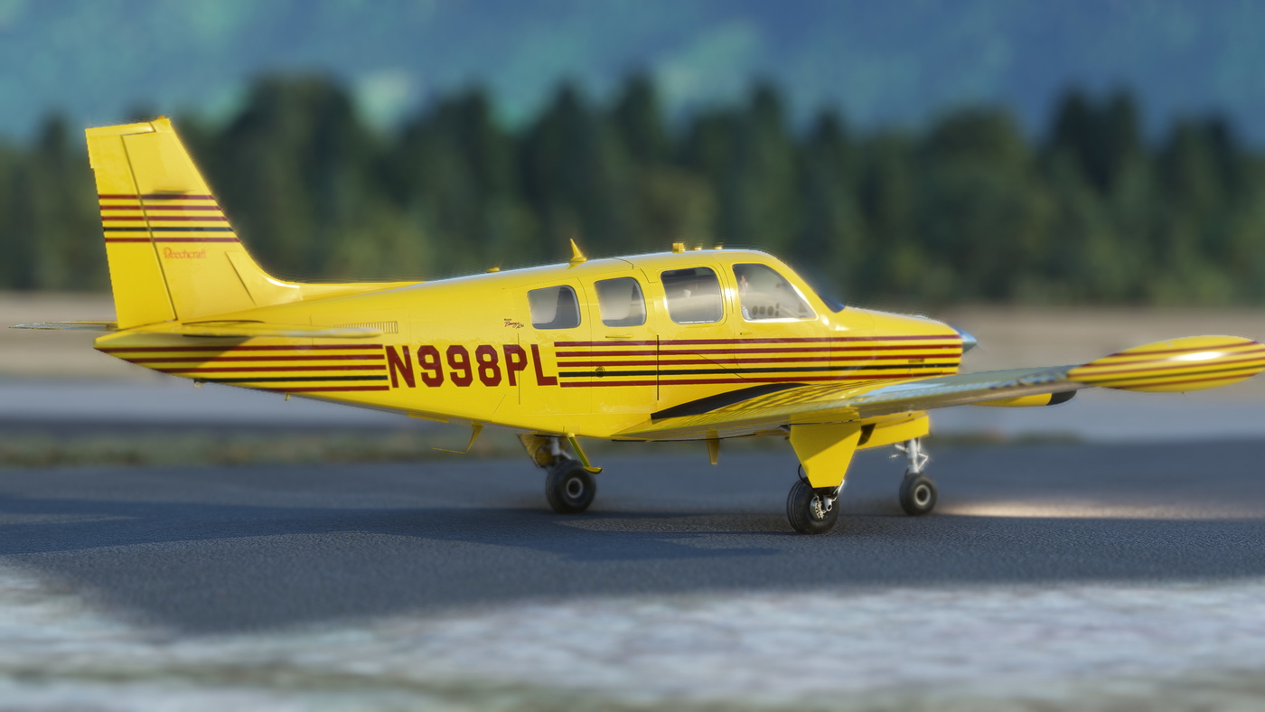 Black Square A36 Turbo Bonanza N998PL for Microsoft Flight Simulator | MSFS